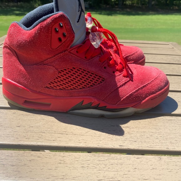 Jordan | Shoes | Jordan 5s Red Suede | Poshmark